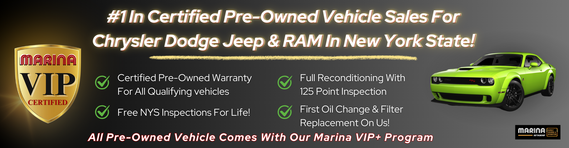 Marina Chrysler Dodge Jeep Ram | Webster, NY, Car Dealer